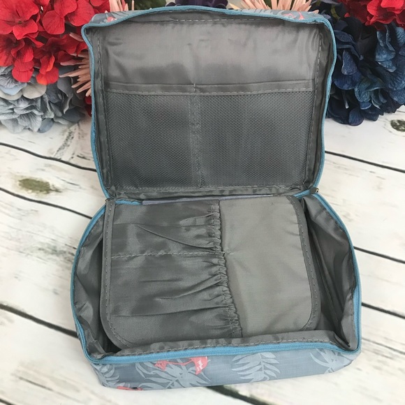 Bags | Large Multi Section Zippered Cosmetic Travel Bag | Poshmark